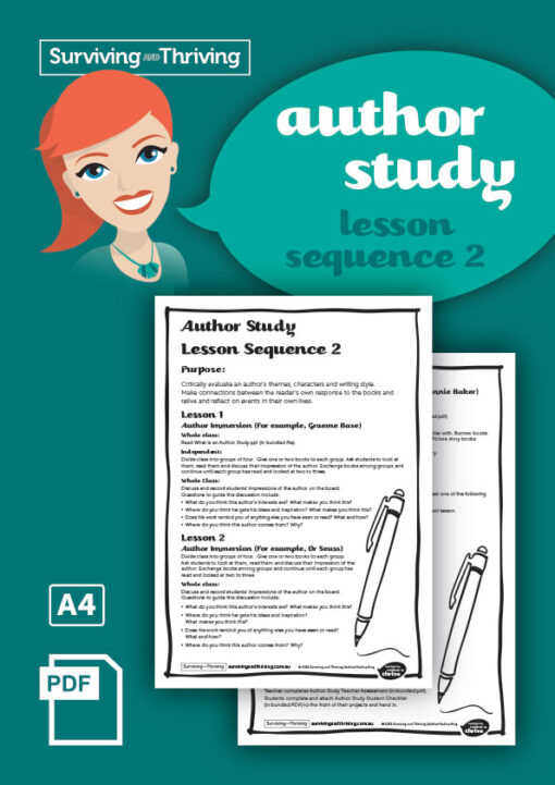 Author Study – Lesson Sequence 2 – Surviving and Thriving
